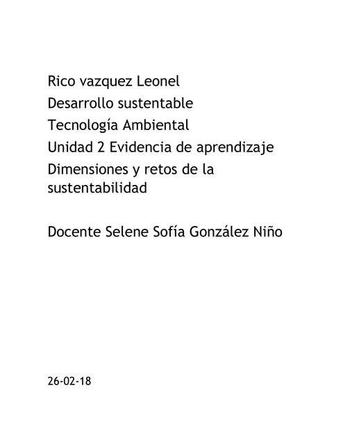 desarrollo sustentable | LEonel Rico | uDocz