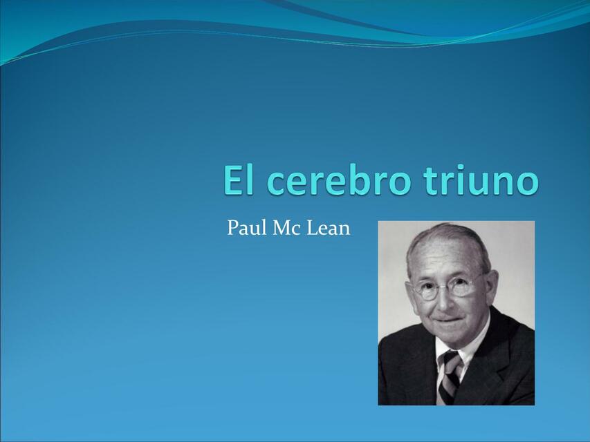 Resúmenes de Paul MacLean | Descarga apuntes de Paul MacLean
