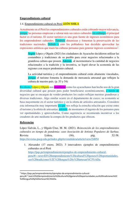 Emprendimiento cultural | Patricia Bermejo | uDocz