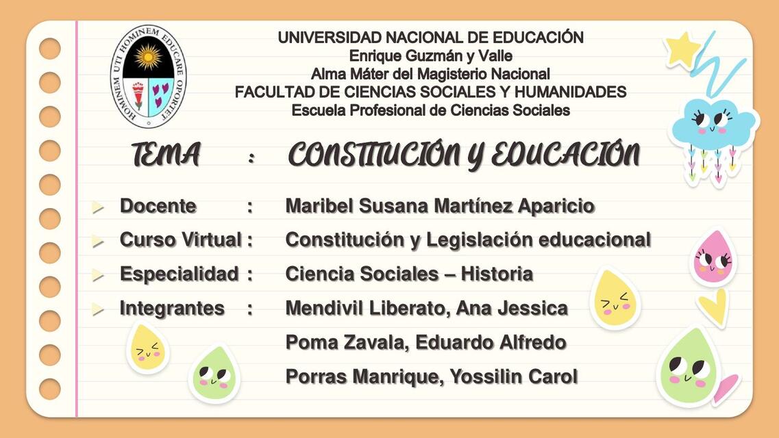 Constitución y Educación | Yosselin Porras Manrique | uDocz