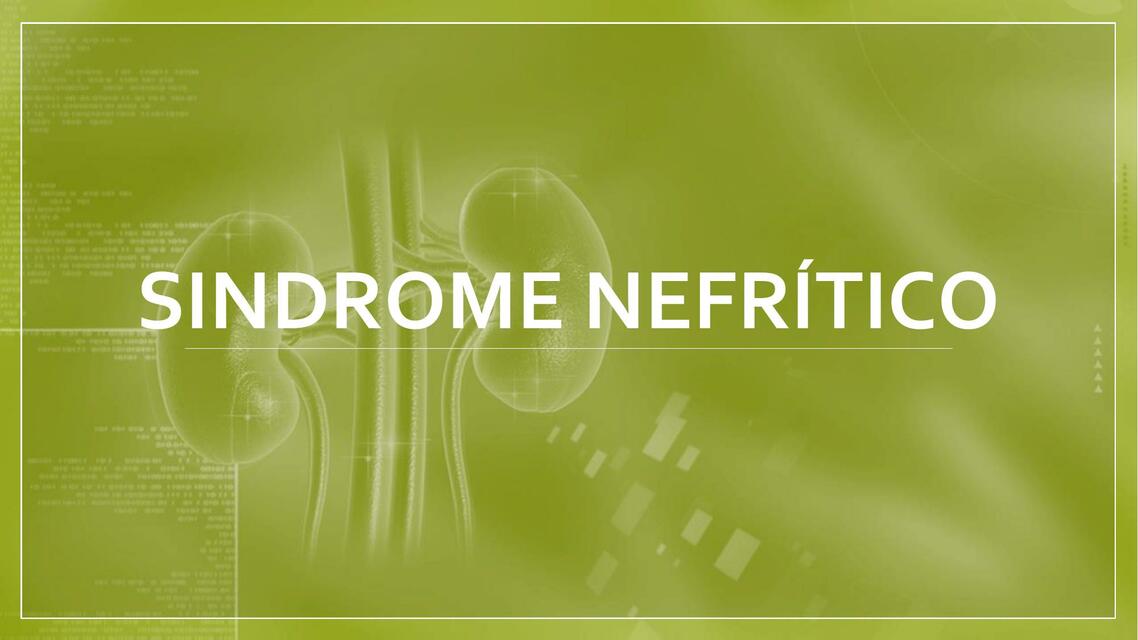 Síndrome nefrítico | Iris Tolentino | uDocz