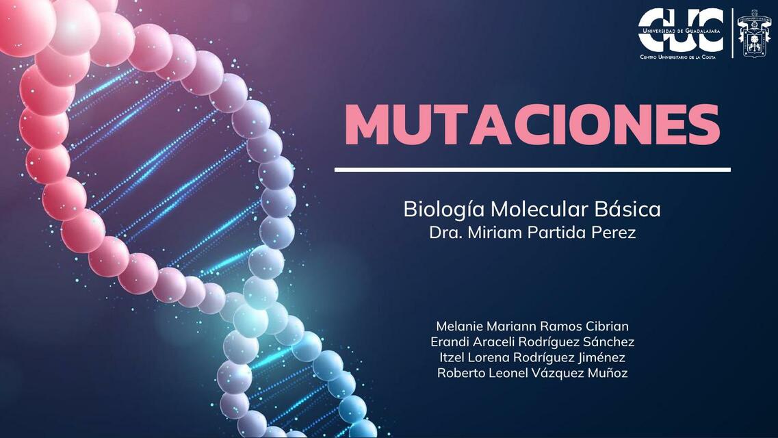 Mutaciones | Araceli Sanchez | uDocz