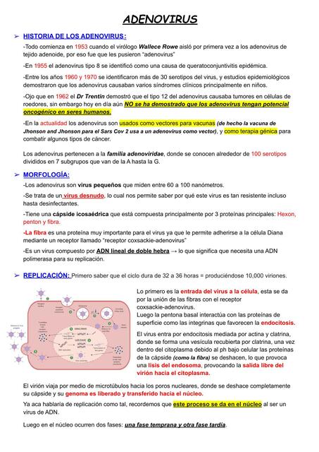 Adenovirus | JUAN ESTEBAN FAJARDO ROJAS | uDocz