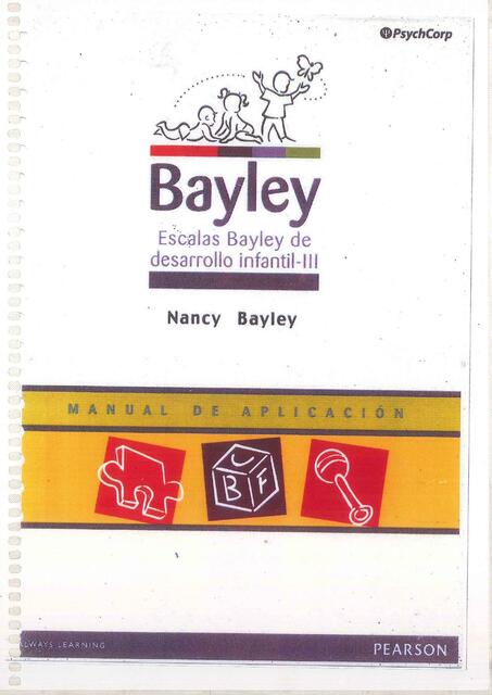 Bayley desarrollo infantil 3 manual de aplicación | América Germán | uDocz