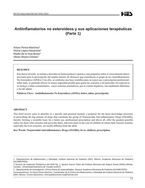 Aines No Selectivos: Antiinflamatorios No Esteroideos y sus Aplicaciones Terapéuticas ...