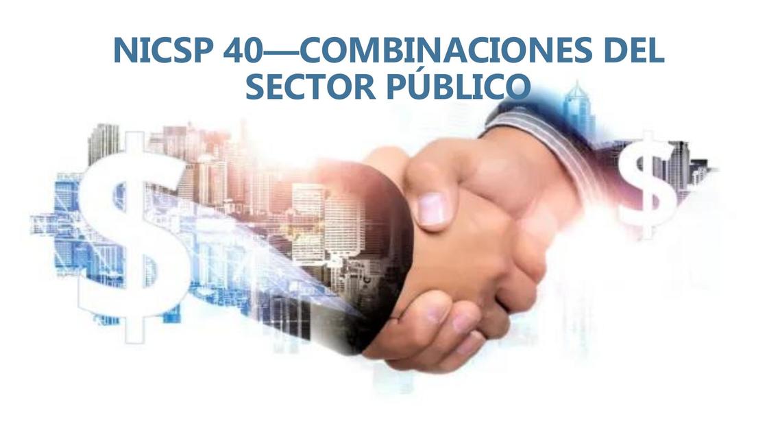 NICSP 40 - Combinaciones del sector público | Renzo Cuzco | uDocz