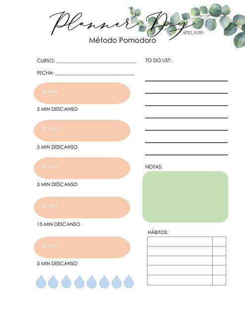 PLANNER DAY POMODORO | Mélany Vásquez | uDocz PLANNER DAY POMODORO | Mélany Vásquez | uDocz
