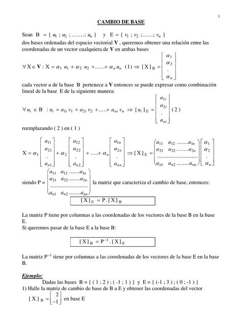 Flashcards de Cambio de base autovalores | Por El Rincón de la Ingeniería | uDocz