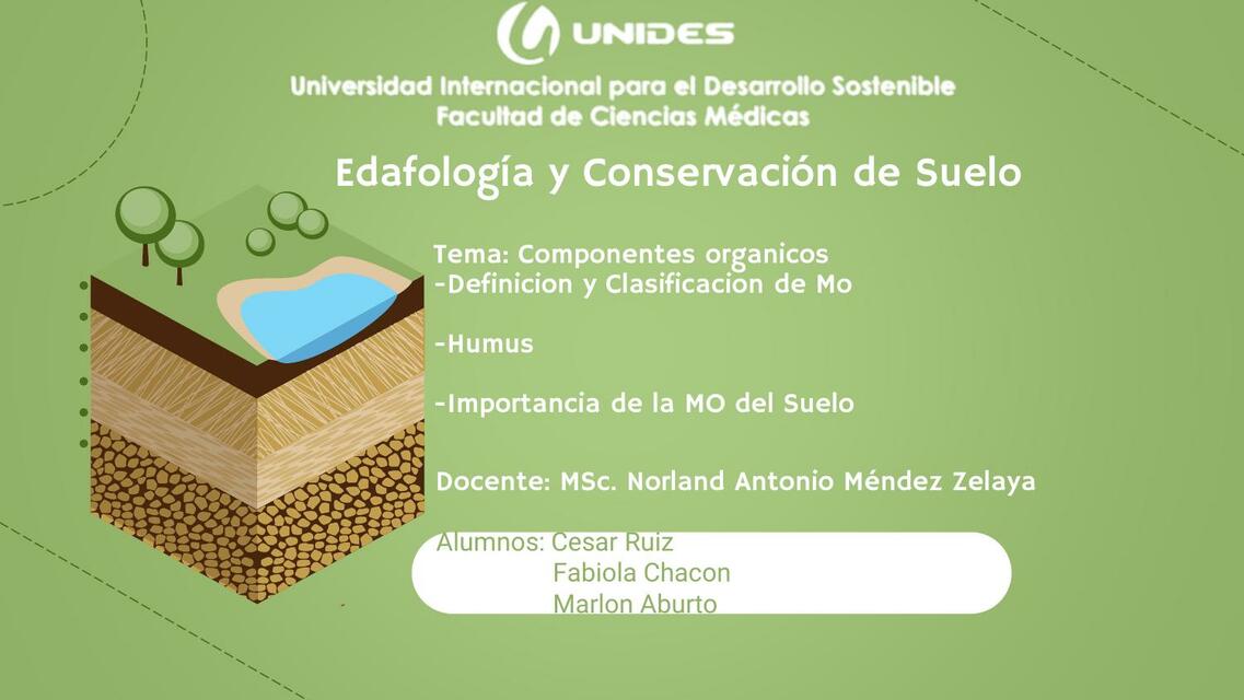 Componentes orgánicos