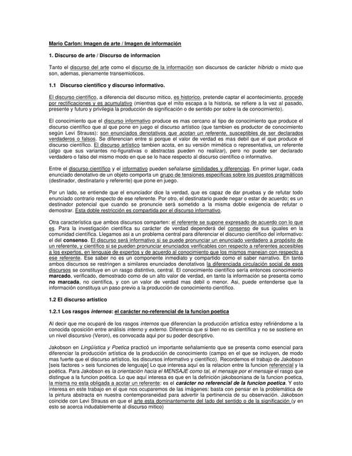 Mario Carlon: Imagen de arte / Imagen de información | Todo de ...