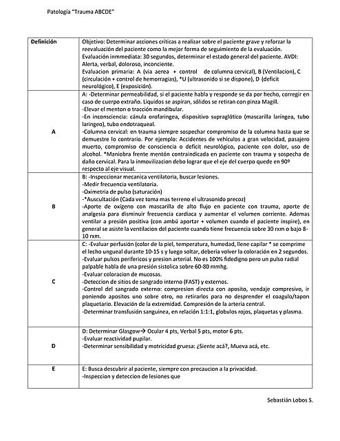 Abctrauma Abc Del Trauma