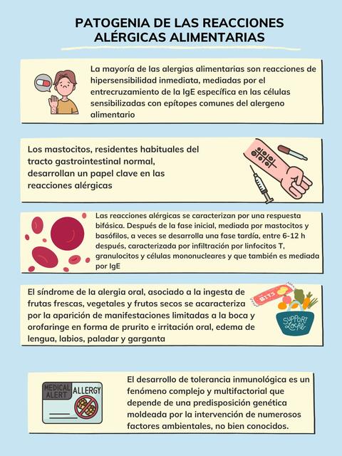 Patogenia de Alergias Alimentarias | Alejandra Duperou | uDocz