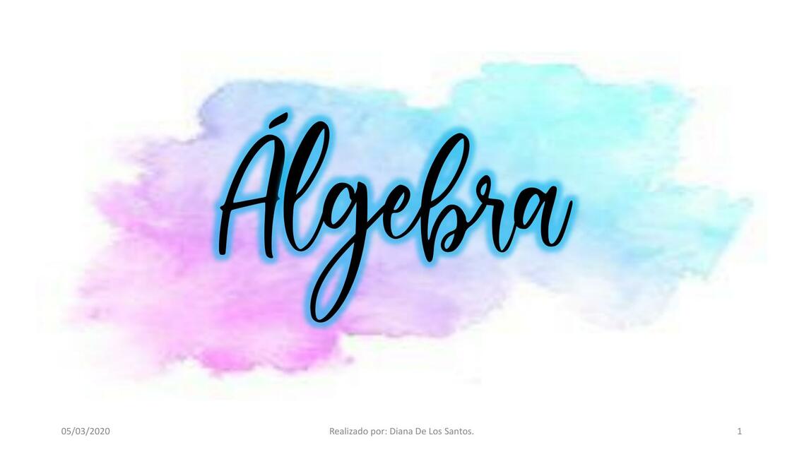 álgebra terminos algebraicos valor numerico | Diana De Los Santos | uDocz