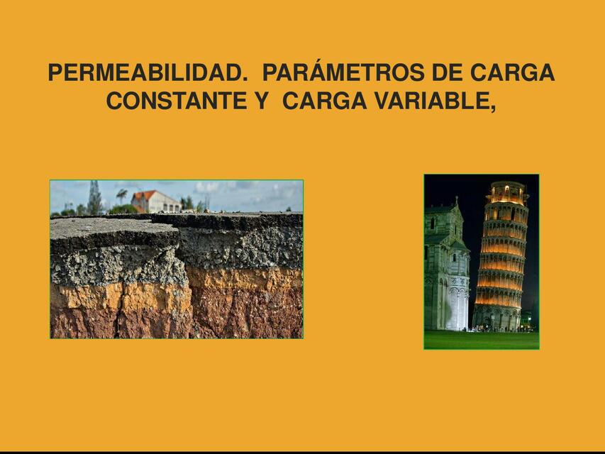 Permeabilidad, Parámetros de Carga Constante y Carga Variable | Marlon ...