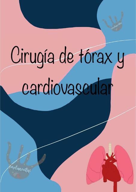 Cirugía de Tórax y Cardiovascular | Rosaelena Mejía | uDocz