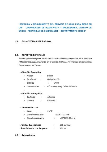 Estudios de preinversión | Ruben Aguilar | uDocz