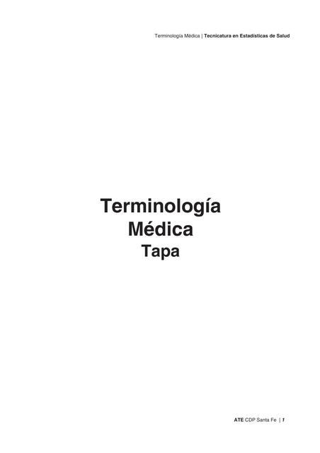 Terminología médica | TU ANGEL | uDocz