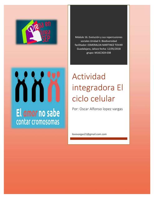 Actividad Integradora El Ciclo Celular Módulo 16 | actividadesytemas1 ... Actividad Integradora El Ciclo Celular Módulo 16 | actividadesytemas1 ...