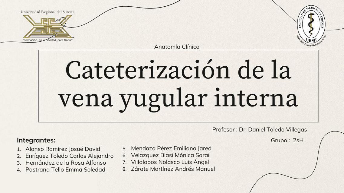 Cateterización de la Vena Yugular Interna | Dafanower. Medic | uDocz