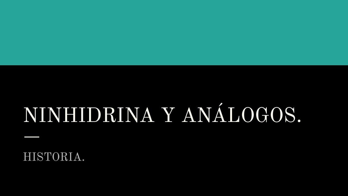 Ninhidrina | @Psique_Forte | uDocz