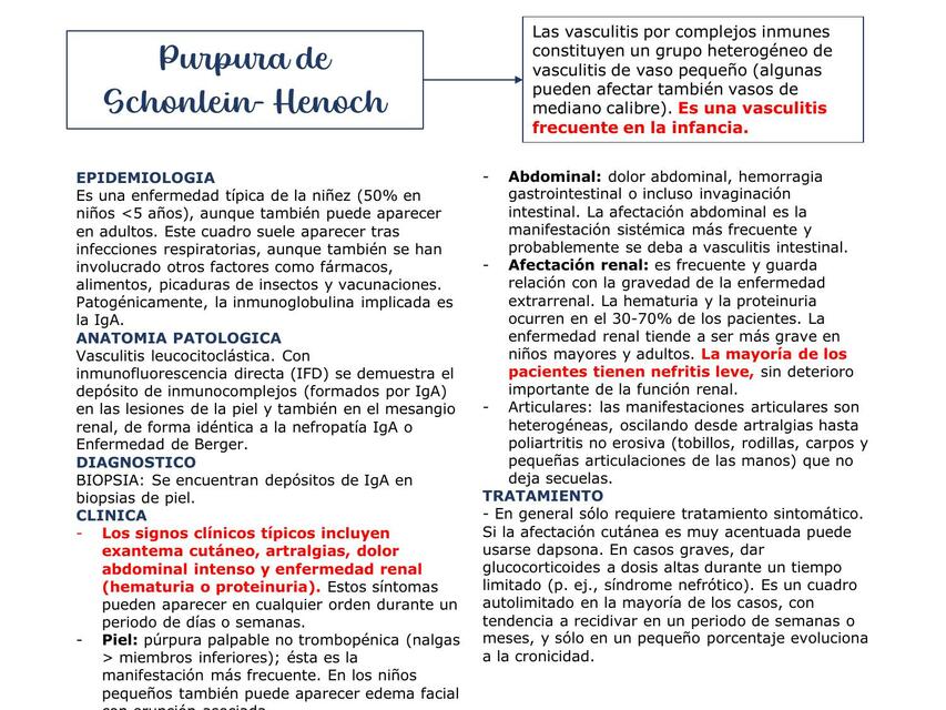 Purpura de Henoch - Schonlein | Ariana-2001 | uDocz