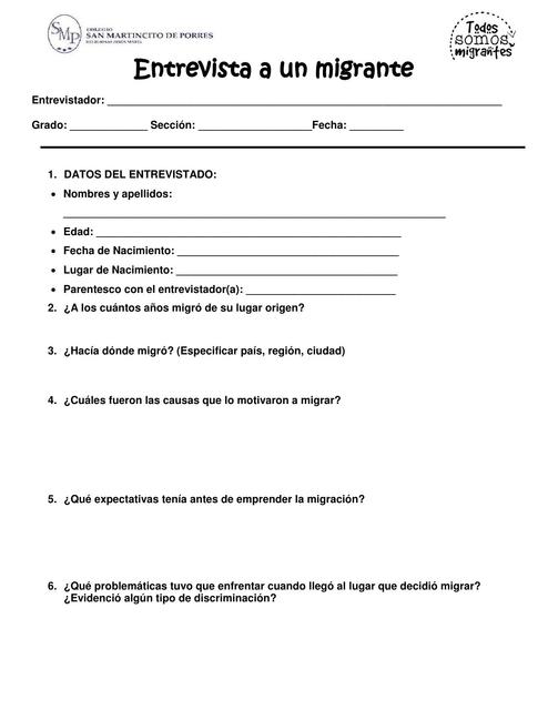 Entrevista migración | Alonso Quispilaya | uDocz