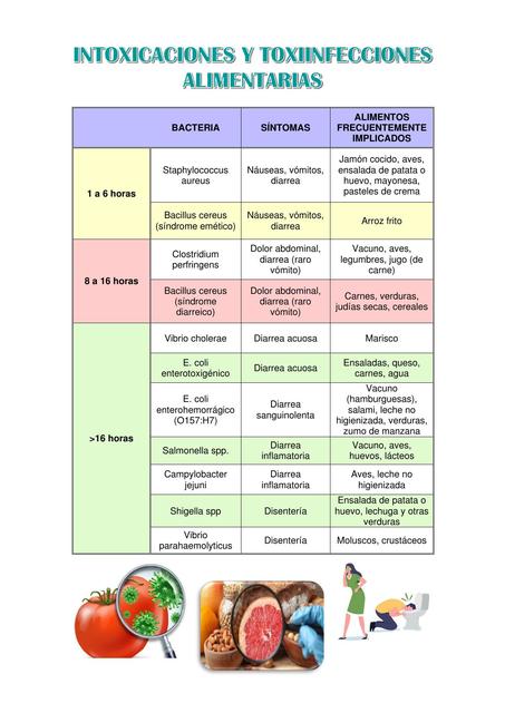 Intoxicaciones y toxiinfecciones alimentarias | Lilibeth Zambrano | uDocz
