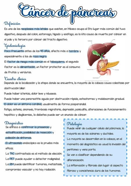 Cáncer de páncreas | Medicina.zip | uDocz