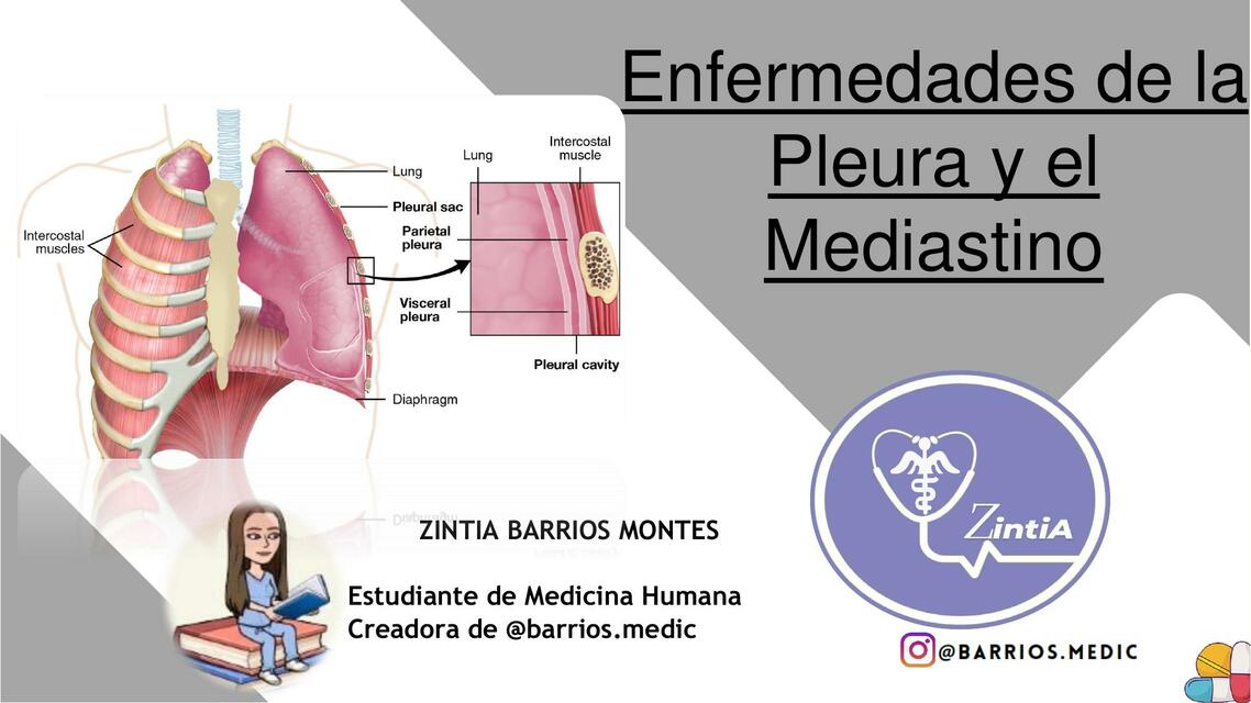 Enfermedades de la Pleura y el Mediastino | BARRIOS MEDIC 👩‍⚕️📚 | uDocz