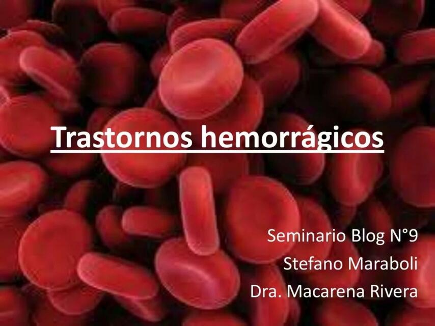 Trastornos Hemáticos | Maxavier Maxavier | uDocz