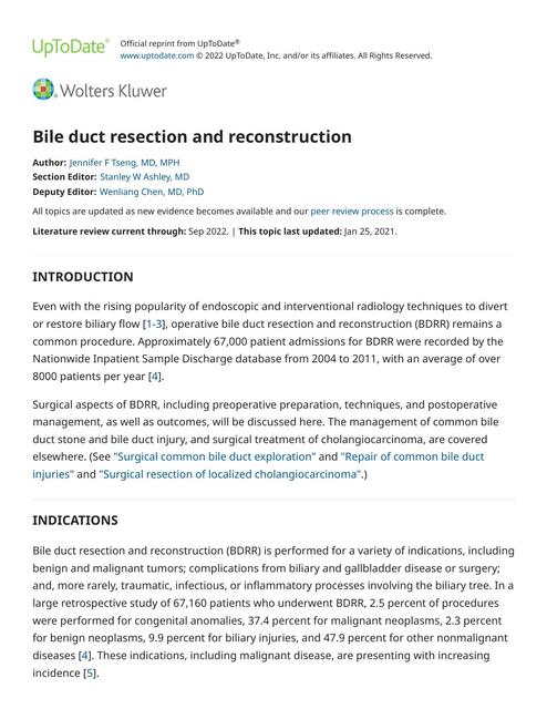 Bile duct resection and reconstruction | Aura R Nava R | uDocz