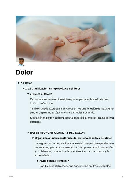 Dolor | ESPM MEDICINA | uDocz
