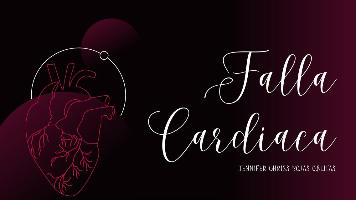 Falla Cardiaca | Jennifer Rojas | uDocz