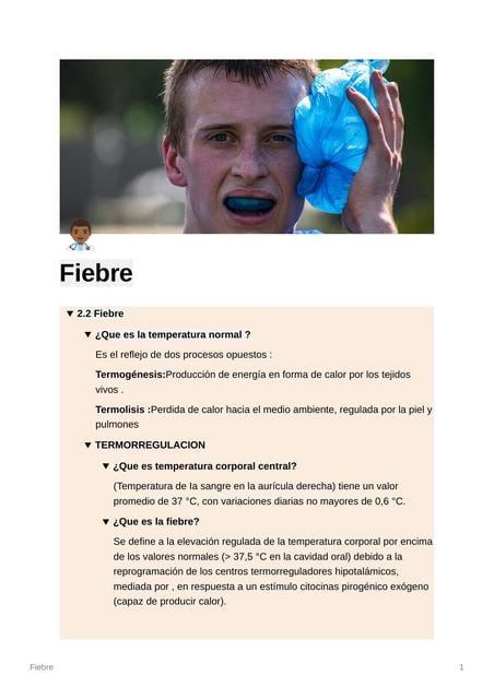 Fiebre | ESPM MEDICINA | uDocz