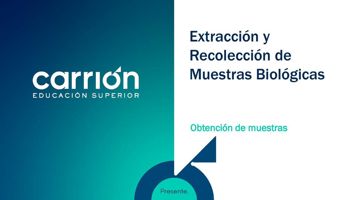 Extracción y Recolección de Muestras Biológicas | andres campos | uDocz
