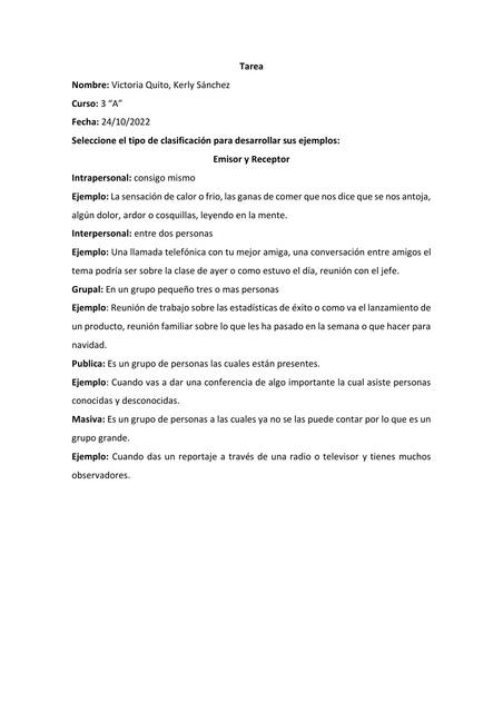 Tarea de lenguaje | Lorena Sánchez | uDocz