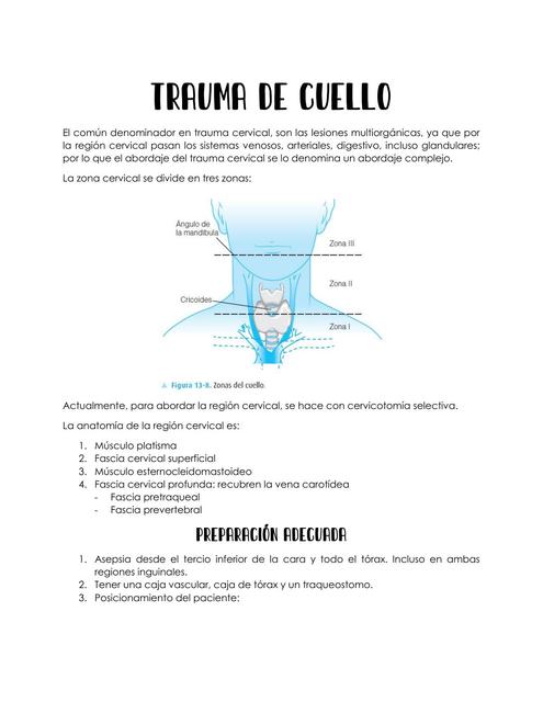 Trauma de Cuello | María José Gutiérrez Hurtado | uDocz