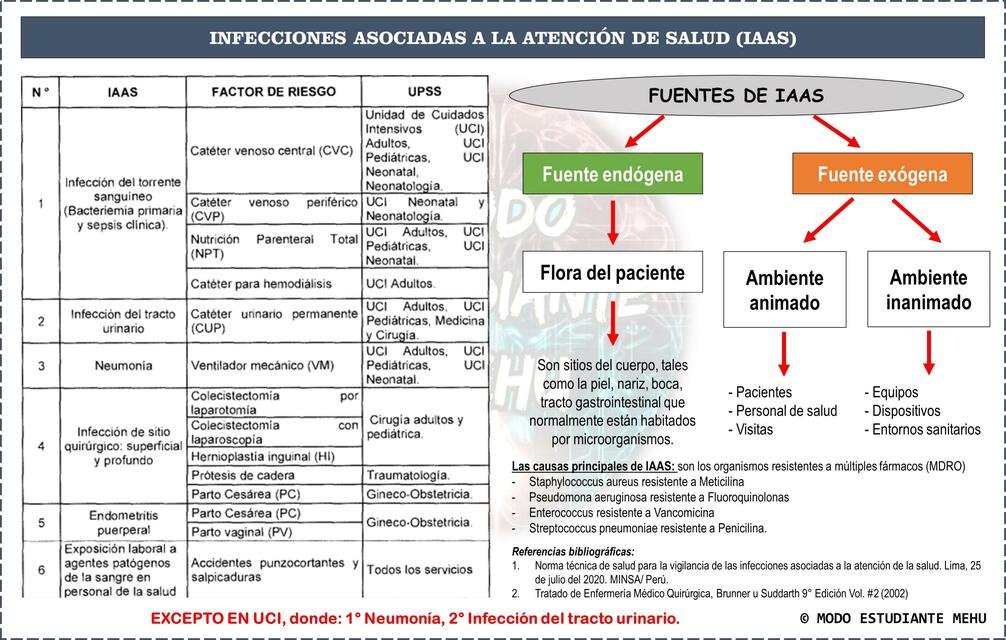 Fuentes de infecciones asociadas a la atención de salud | Modo ...