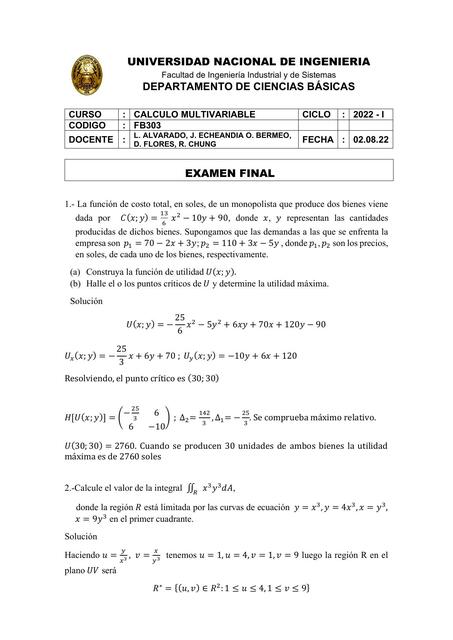 Solucionario EF de Febrero | Study Ingenieros | uDocz