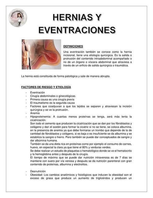 Hernias y Eventraciones | Aleshita.medstudent | uDocz