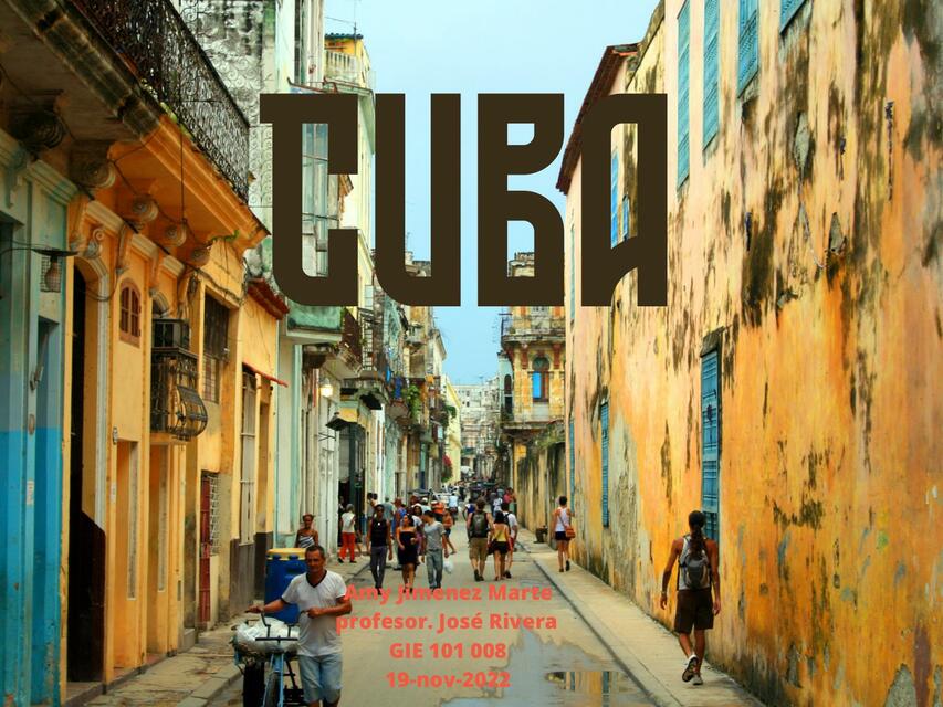 Cuba | Amy Jimenez Marte | uDocz