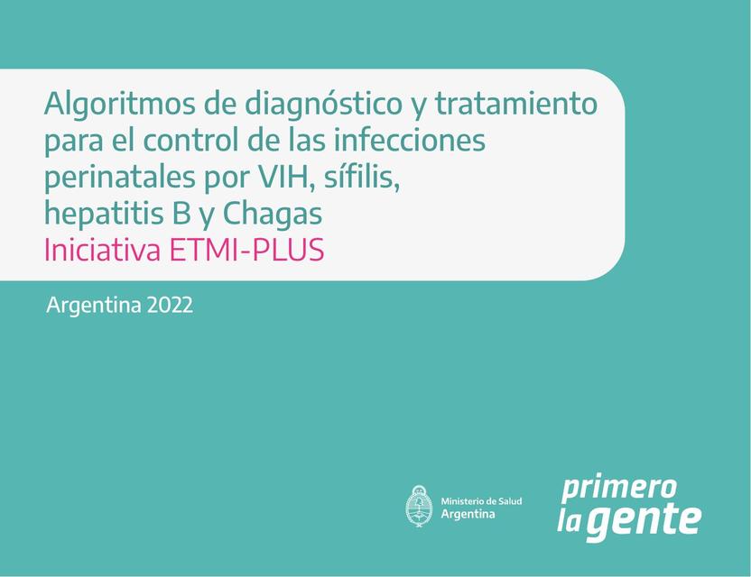 Algoritmos De Diagnóstico Y Tratamiento Para El Control De Las