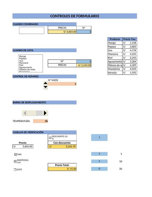 Controles de Formulario | GRUPO MT | uDocz
