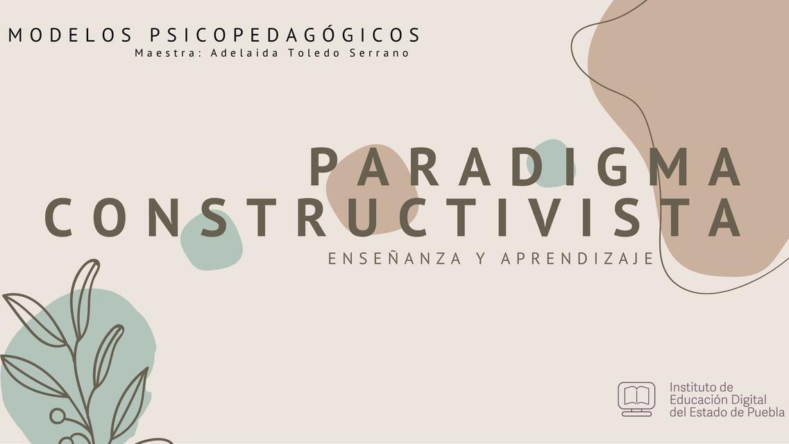 Paradigma constructivista | ana belen paredes | uDocz