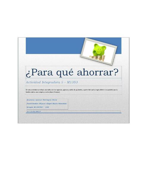 Actividad Integradora 5 Mi Ahorro 2017 | actividadestemasyotros | uDocz Actividad Integradora 5 Mi Ahorro 2017 | actividadestemasyotros | uDocz