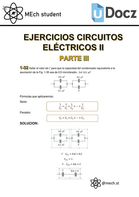 Ejercicios Circuitos Eléctricos II_parte III | MEch Student | uDocz