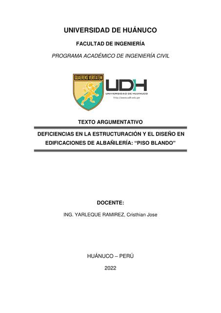 Piso Blando en Edificaciones de Albañileria | Apuntes de Ingenieria ...