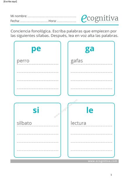 Ejercicios de estimulación cognitiva en adultos mayores- Lenguaje ...