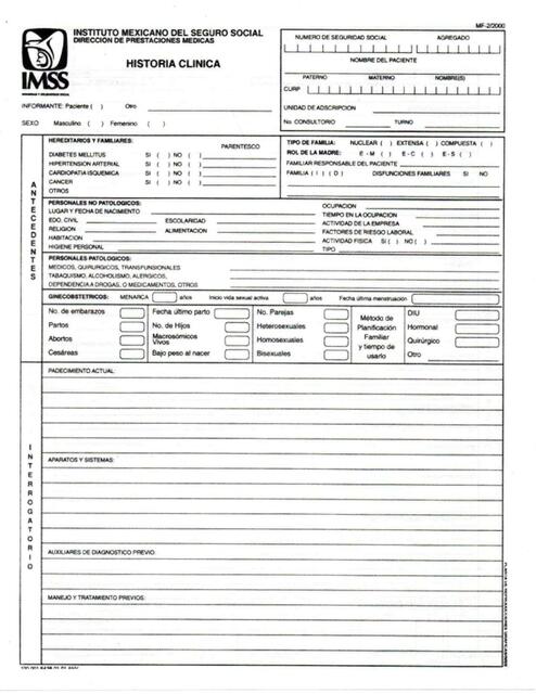 Formato de Historia Clínica | María Vargas | uDocz