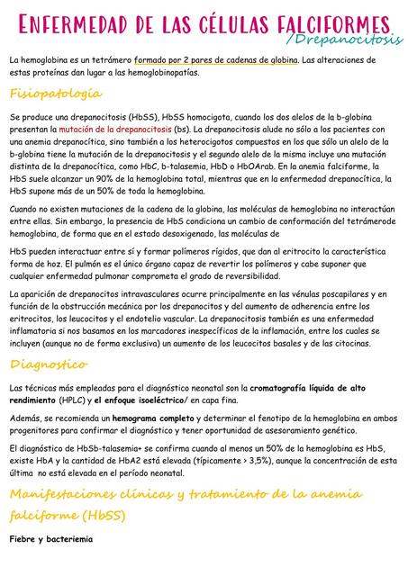 Enfermedad de las Células Falciformes | Dr. Castro | uDocz